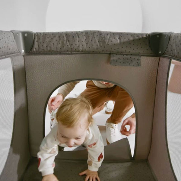 KinderKraft Baby cot JOY FULL 2 with accessories Beige | PAKOSTNIK